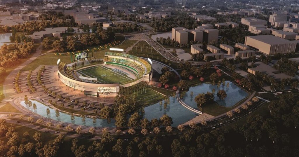 USF to pursue on-campus football stadium atop Sycamore Fields site ...